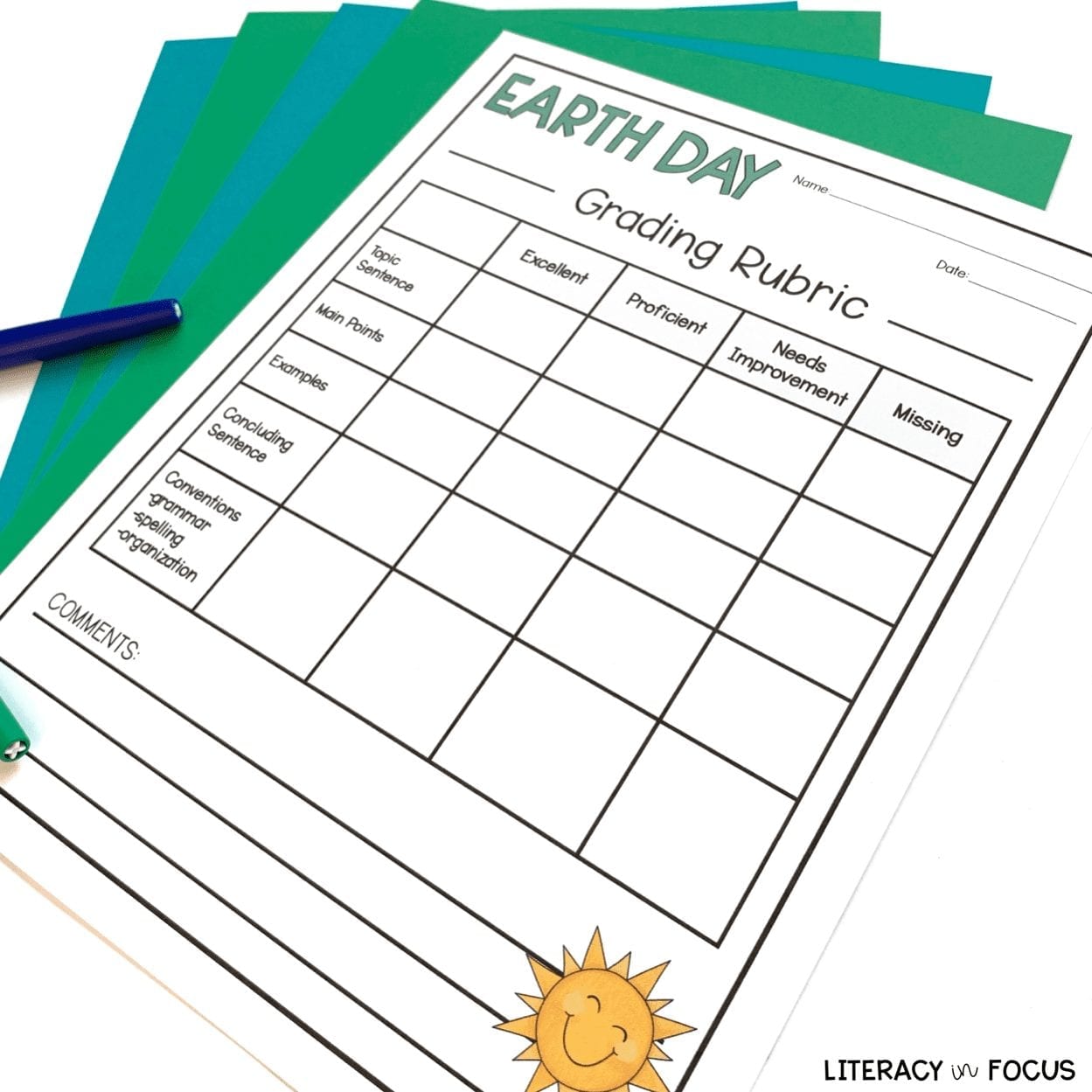 Earth Day Differentiated Reading and Writing Activities - Literacy In Focus