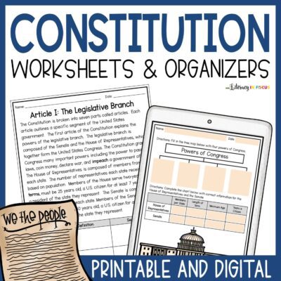 Engaging Constitution Day Activities for Kids - Literacy In Focus