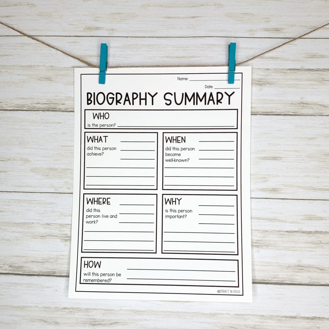 10 Graphic Organizers for Summary Writing | Literacy In Focus