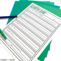 Earth Day Differentiated Reading and Writing Activities - Literacy In Focus