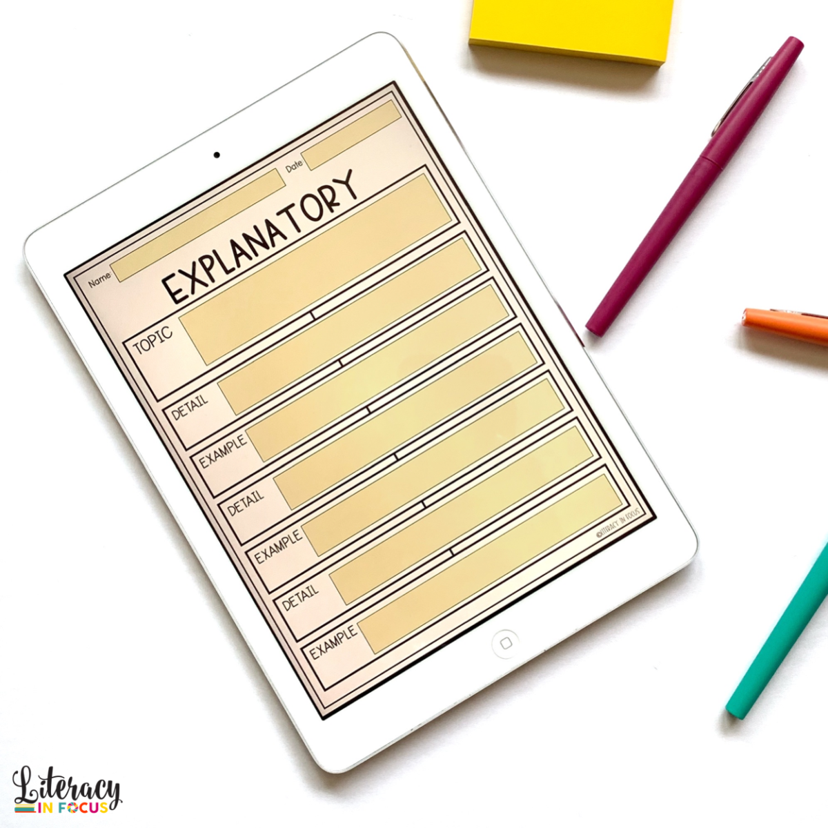 7 Graphic Organizers for Expository Writing | Literacy In Focus