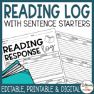 7 Reasons to Use Reading Response Logs | Literacy In Focus