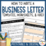 How to Write a Business Letter Lesson Plan and Activities for Students ...
