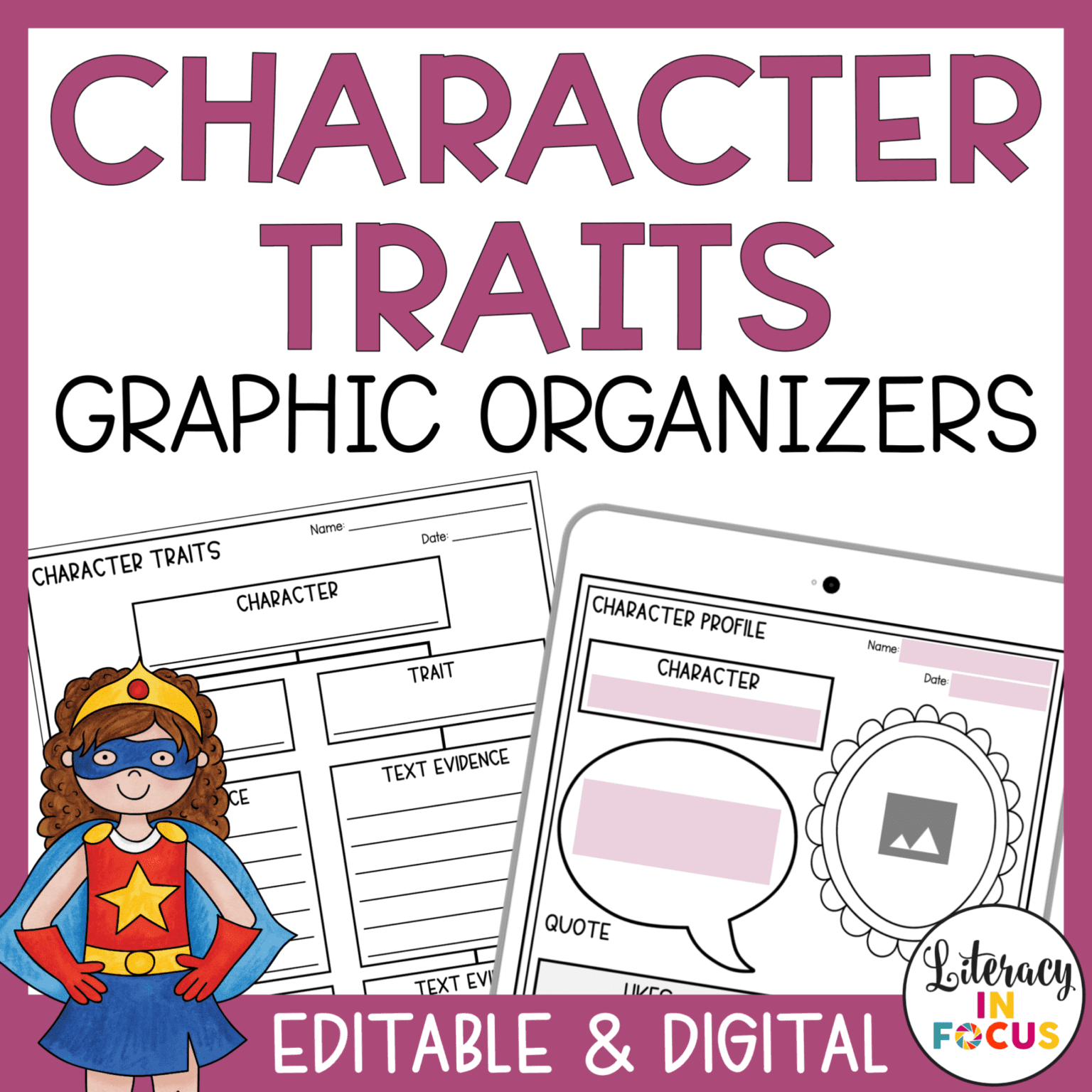 Activities for Teaching Students to Identify Character Traits ...