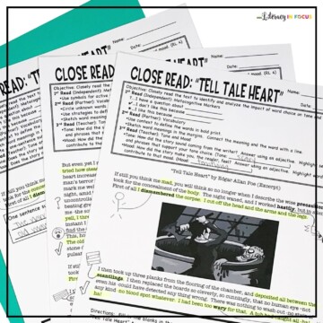 Edgar Allan Poe's "Tell Tale Heart" Lesson Plan - Literacy In Focus