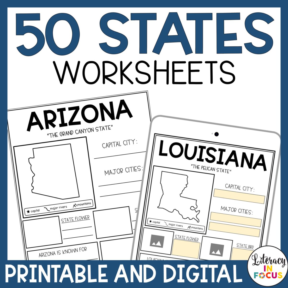 How to Teach Kids the States and Capitals - Literacy In Focus