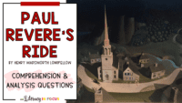 Paul Revere’s Ride Analysis Questions and Comprehension Activities ...