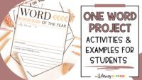One Word Project Activities and Examples for Students - Literacy In Focus